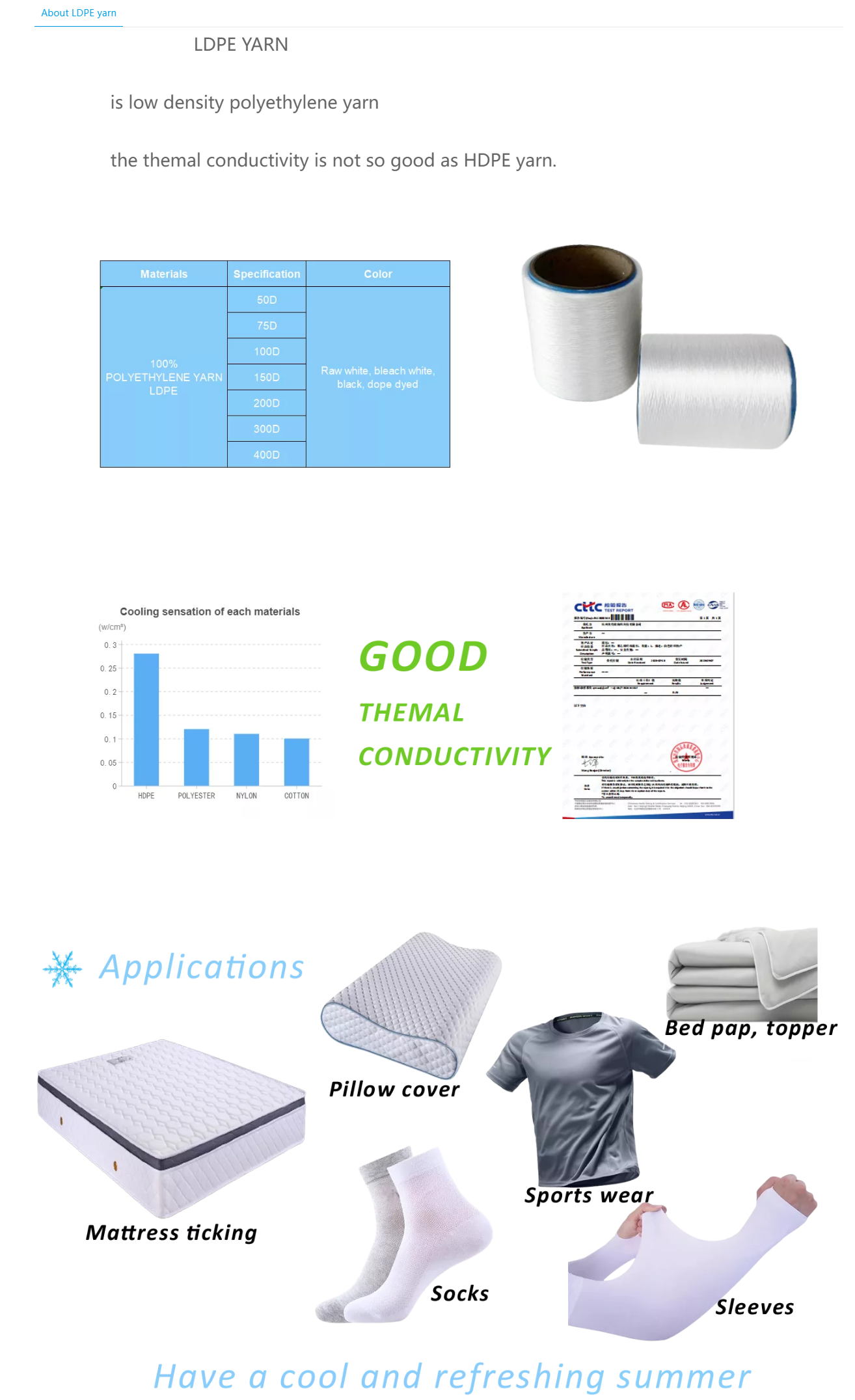 LDPE YARN - MTS TEXTILE